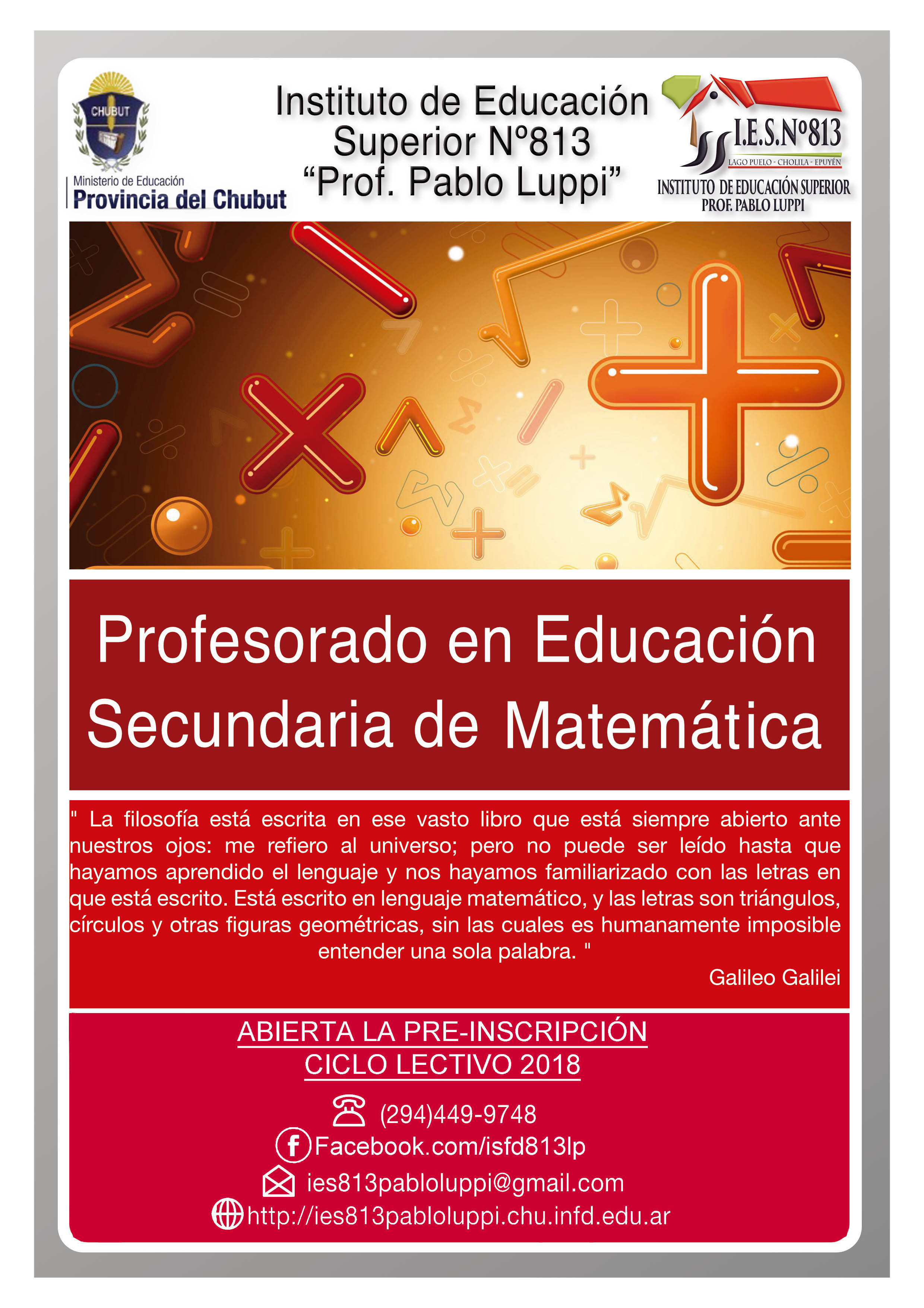 PROFESORADO DE EDUCACIÓN SECUNDARIA EN MATEMÁTICA – Instituto de ...